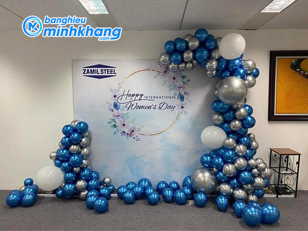 Hơn 20 Mẫu Backdrop 8/3 Đẹp - Dễ Thương - Cuốn Hút | Bảng Hiệu Minh Khang