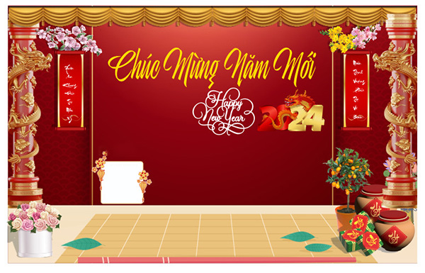 50+ Mẫu Background, Backdrop Tết 2025 Đẹp - Tải Free | Bảng Hiệu Minh Khang